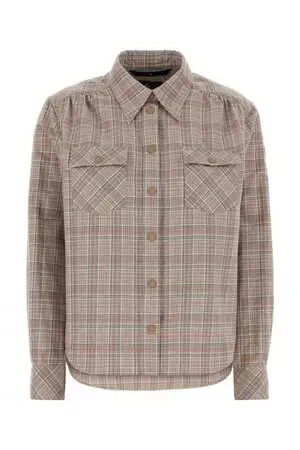 Moncler Embroidered Flannel Shirt For - Checked