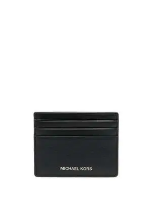 Michael Kors Leather Wallet With Card Slots - Black