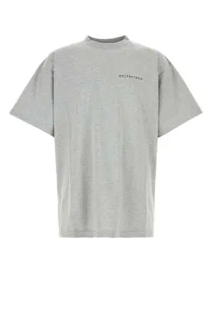 Balenciaga Melange Cotton Oversize T-shirt - Grey