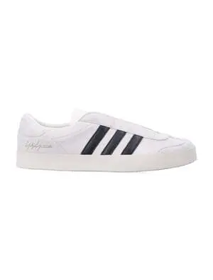Y3 Gazelle Sneaker With Suede Upper And Contrasting 3-stripes - Beige