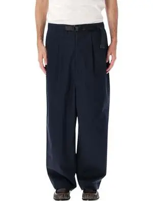 Comme Des Garçons Wide-leg Belted Trousers - Blu