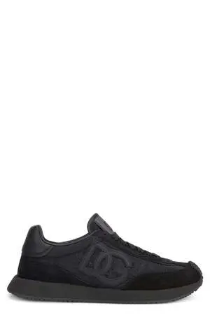Dolce & Gabbana Low-top Cushion Sneaker With Monogram And Embroidery