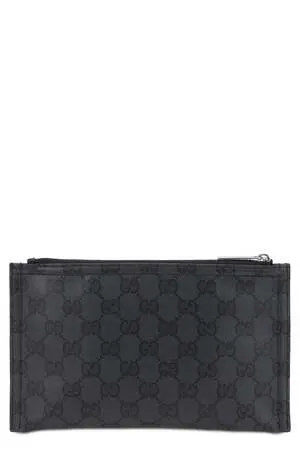 Gucci Mini Monogram Pouch Handbag - Black