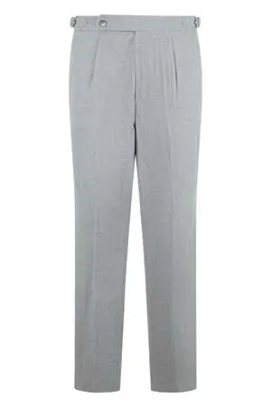 BOSS Pants With Adjustable Waist-elegant Cotton Trousers For - Grey