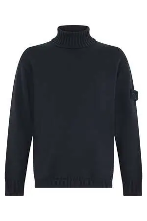 Stone Island High Neck Sweater - Blue