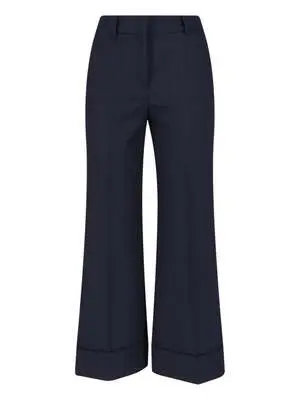 Incotex High-waisted Wide-leg Trousers