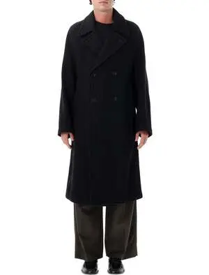 LEMAIRE Double-breasted Felted Wool & Alpaca Oversized Jacket