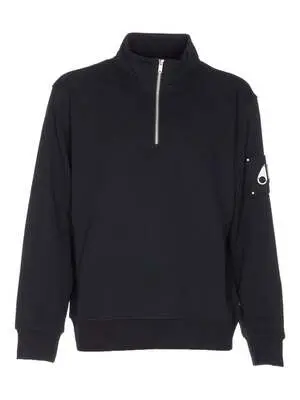 Moose Knuckles High-neck Cotton Half-zip Sweatshirt