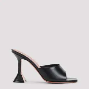 Amina Muaddi Lupita 9.5cm Nappa Leather Heel Slipper