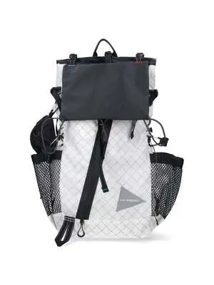 AND WANDER Lightweight Mini Bag In Nylon-polyester Blend - White