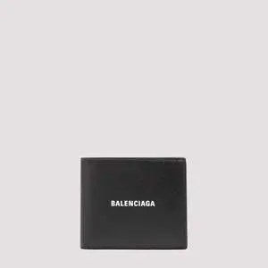 Balenciaga Square Fold Wallet 11cm X 9.5cm X 2cm - Black