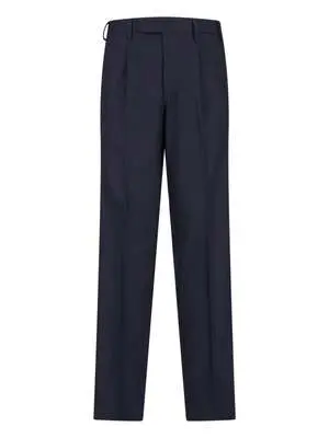 PT TORINO Tailored Wool-cashmere Trousers - Blue