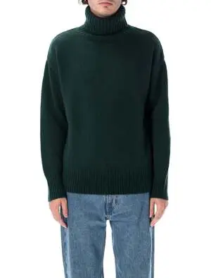 Extreme Cashmere Oversized Turtleneck Cashmere Sweater - Forest