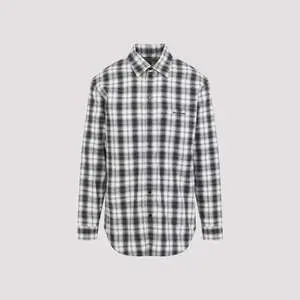 Balenciaga Regular Fit Cotton Shirt - Brown