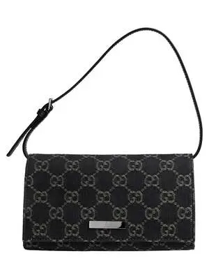 Gucci Mini Wallet-on-chain Bag 11.5 Cm X 23 Cm X 8 Cm With Detachable Strap - Nero