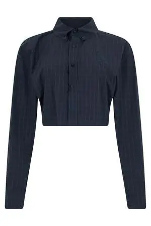 Gucci Checkered Design Cropped Shirt For
