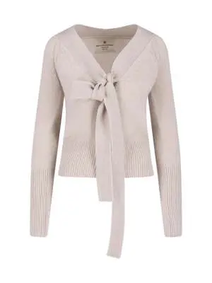 Ermanno Scervino Cashmere Tie-front Cardigan Sweater