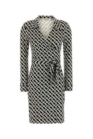 Diane Von Furstenberg Silk T-shirt New Jeanne Mini Dress - Printed