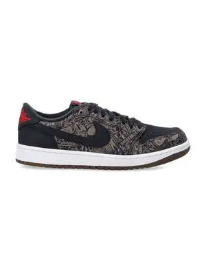 JORDAN 1 Low Og Laser-graphic Premium Leather Sneakers