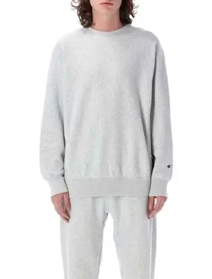 Champion Heavyweight Crewneck Sweatshirt With Brushed Fleece Interior - Grigio