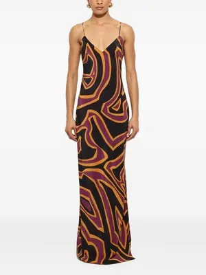 Emilio Pucci Silk Long Dress - Red