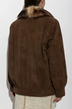 MAISON MARGIELA Jacket With Faux Fur Collar