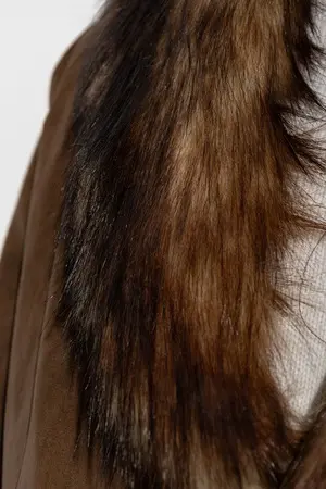 MAISON MARGIELA Jacket With Faux Fur Collar