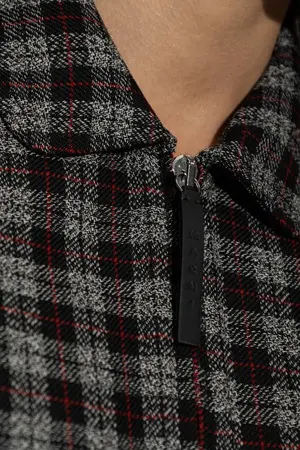 Marni Oversized Checked Jacket - Grey