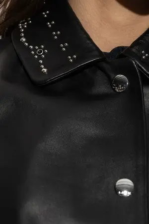 Marni Leather Jacket With Collar