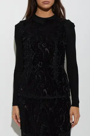 MAISON MARGIELA Top With Ornamental Lace Applications
