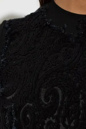 MAISON MARGIELA Top With Ornamental Lace Applications