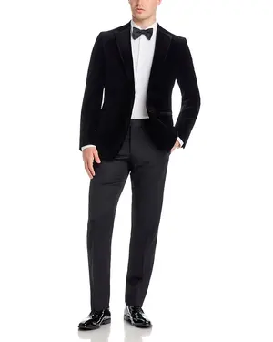 BOSS Hutson Cotton Slim Fit Sport Coat - Black