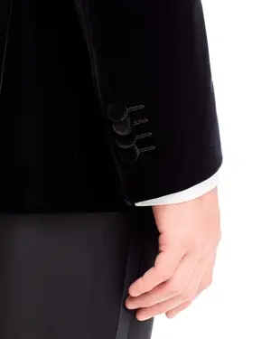 BOSS Hutson Cotton Slim Fit Sport Coat - Black