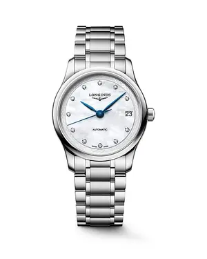 LONGINES Master Watch, 34mm - Mop/silver