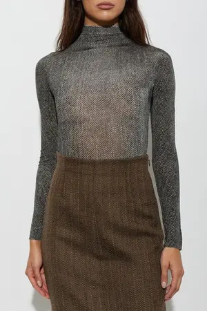 MAISON MARGIELA Herringbone Pattern Bodysuit