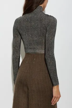 MAISON MARGIELA Herringbone Pattern Bodysuit