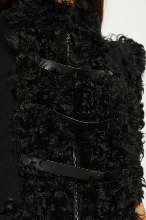 Fendi Wool Vest With Decorative Trim