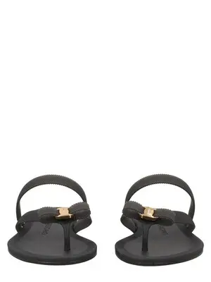 FERRAGAMO Sandalo "vara" Con Fiocco - Black