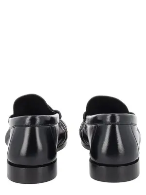 Saint Laurent Mocassino "le Loafer Cassandre - Black