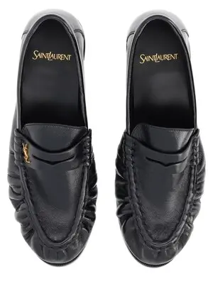 Saint Laurent Mocassino "le Loafer Cassandre - Black