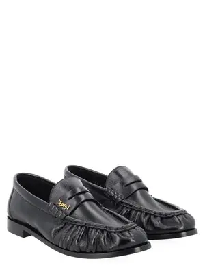 Saint Laurent Mocassino "le Loafer Cassandre - Black