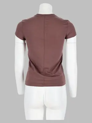 Rick Owens T-shirt Cropped "level T - Pink