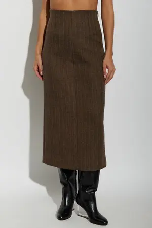 MAISON MARGIELA Virgin Wool Midi Skirt