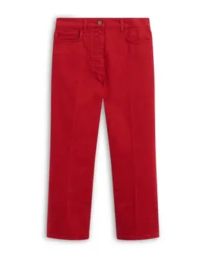 Gerard Darel Cotton Stretch High Rise Straight Jeans