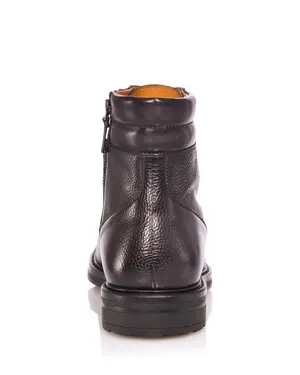 Magnanni Grayson Textured Leather Lace Up Boots