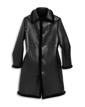Theory Shearling Trench Coat