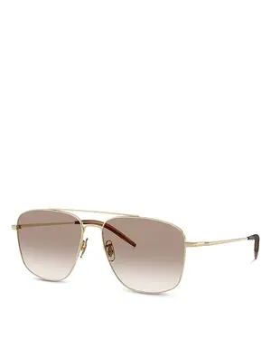 Oliver Spencer Aymes Square Eyeglasses, 58mm - Gold