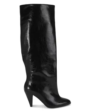 Kurt Geiger Lambeth Leather Slouchy Knee High Boots