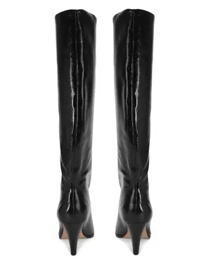 Kurt Geiger Lambeth Leather Slouchy Knee High Boots