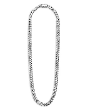 Lagos Sterling Anthem Curb Chain Link Necklace, 24 Exclusive